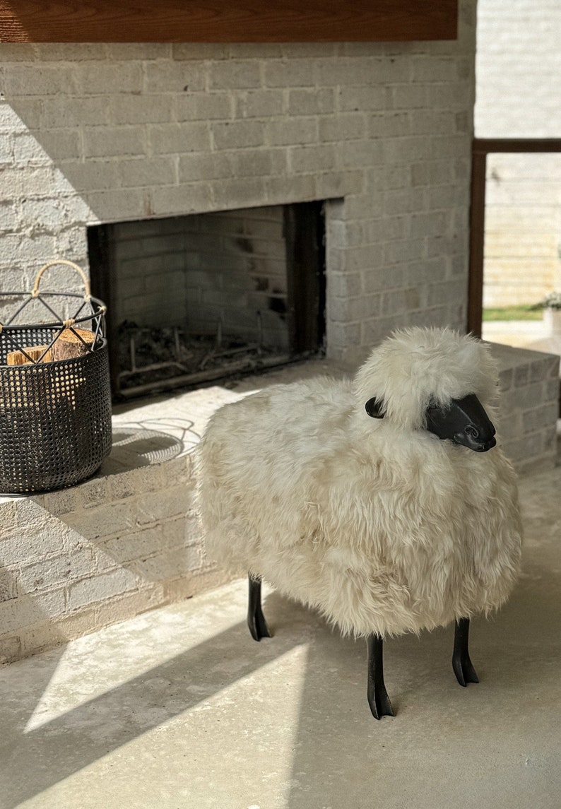 Handmade Sheepskin Sheep Stool: Lalanne Style Sculpture - Etsy