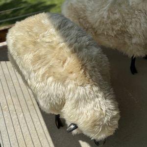 LARGE HIGH-END Grazing Sheep Style Sheepskin Chair in the Style of ...