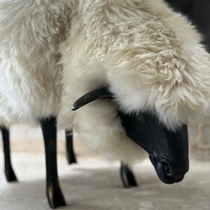 Handmade Sheepskin Stool: Lalanne Style Grazing Sheep Chair - Etsy