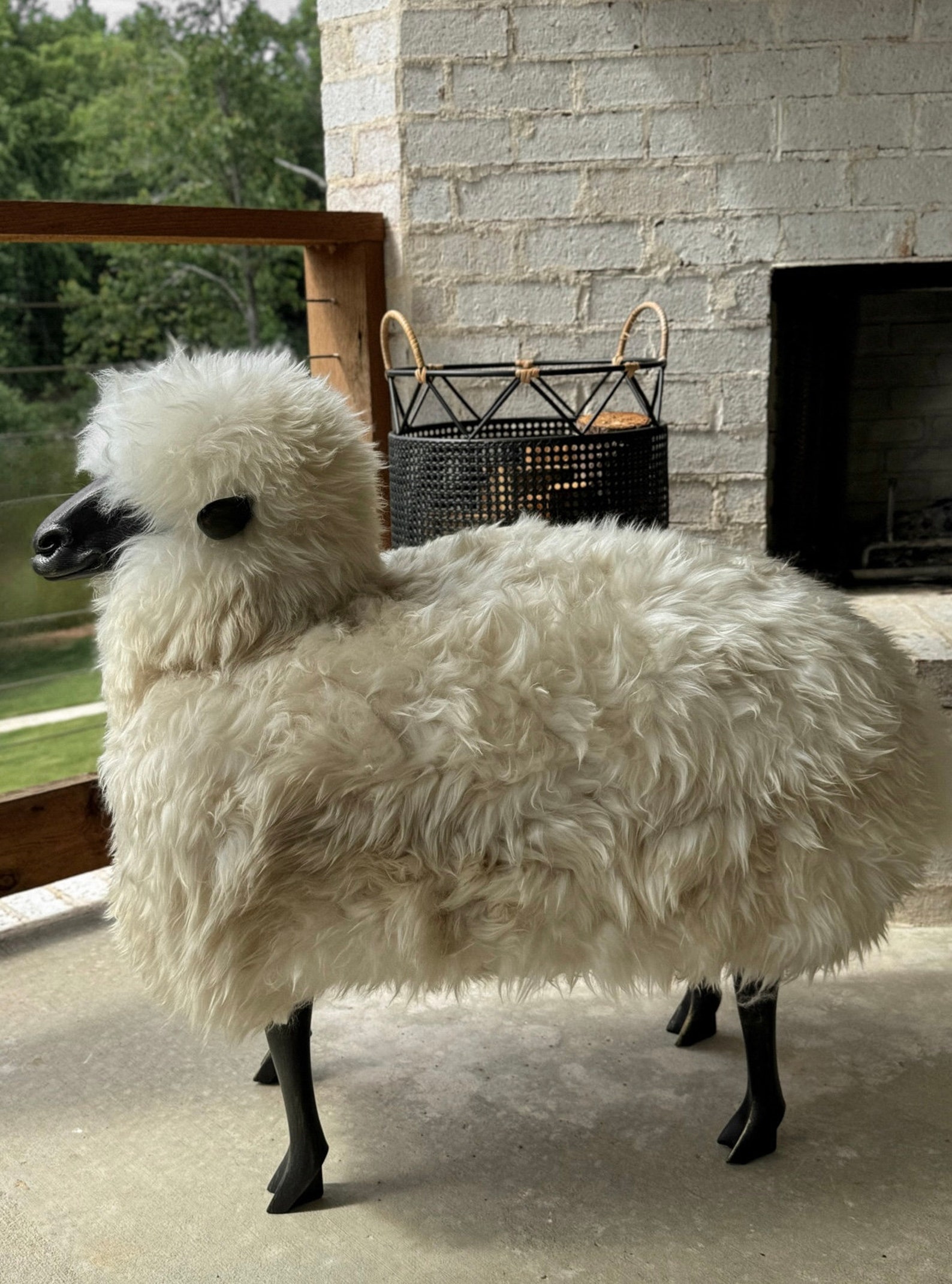 Handmade Sheepskin Sheep Stool: Lalanne Style Sculpture - Etsy