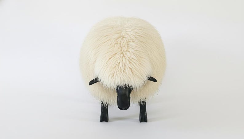 Small Grazing Sheep Sculpture Bench/footrest in Lalanne Style Made of ...