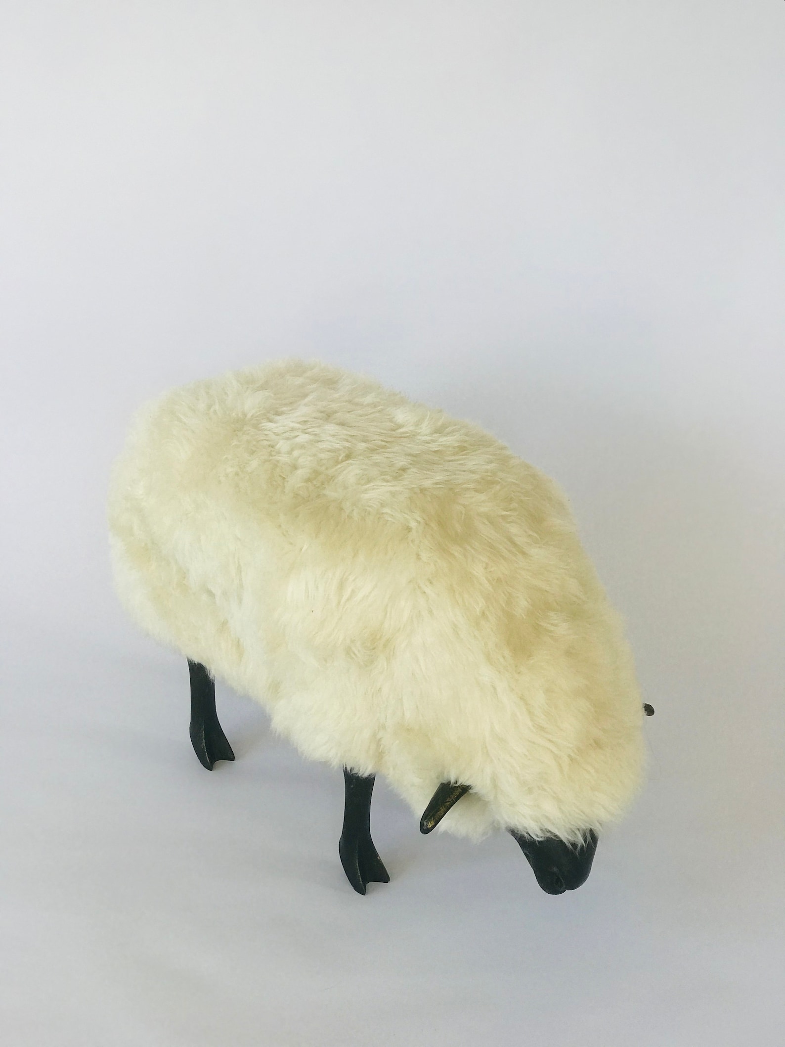 Small Grazing Sheep Sculpture Bench/footrest in Lalanne Style Made of ...