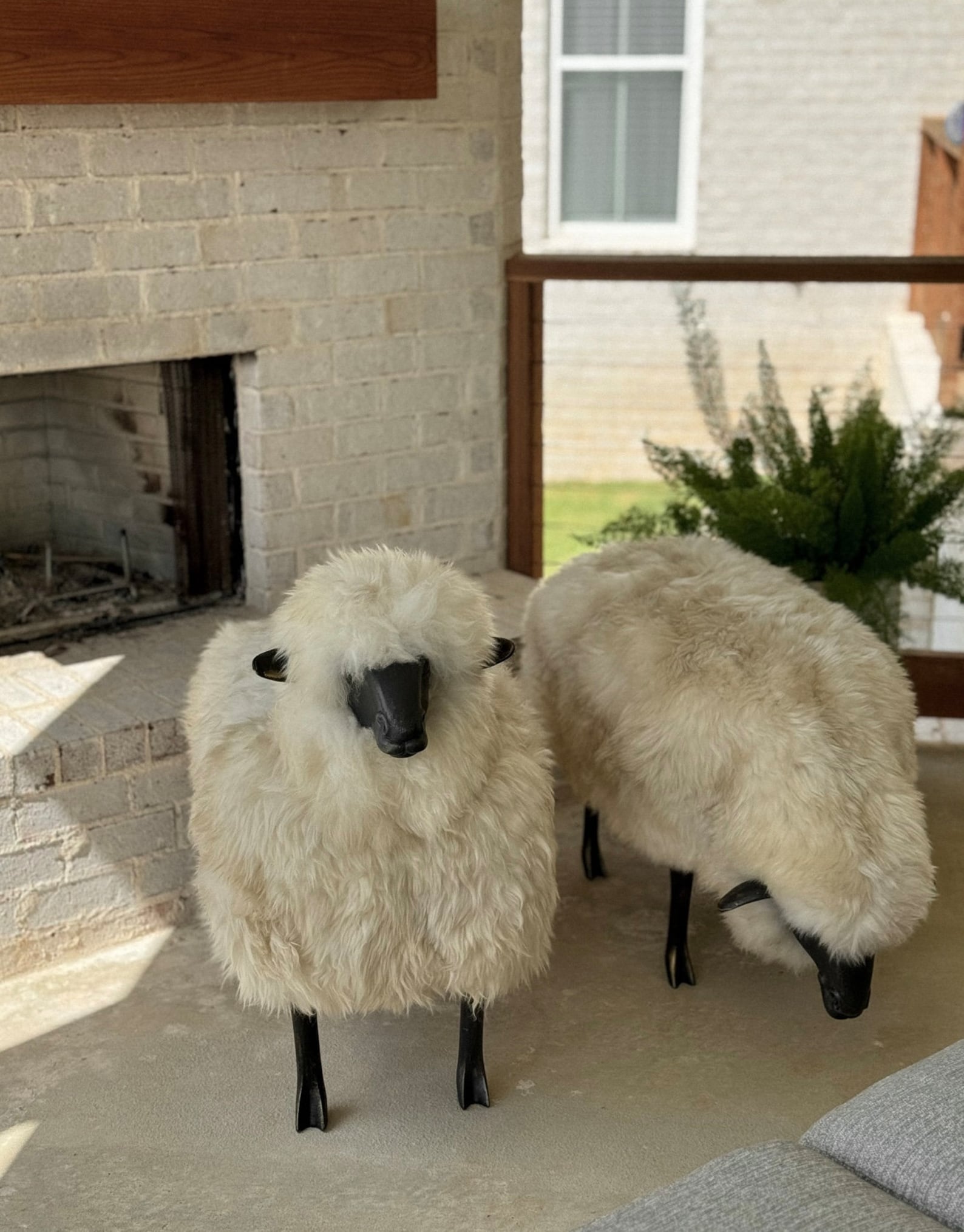 Handmade Sheepskin Stool: Lalanne Style Grazing Sheep Chair - Etsy