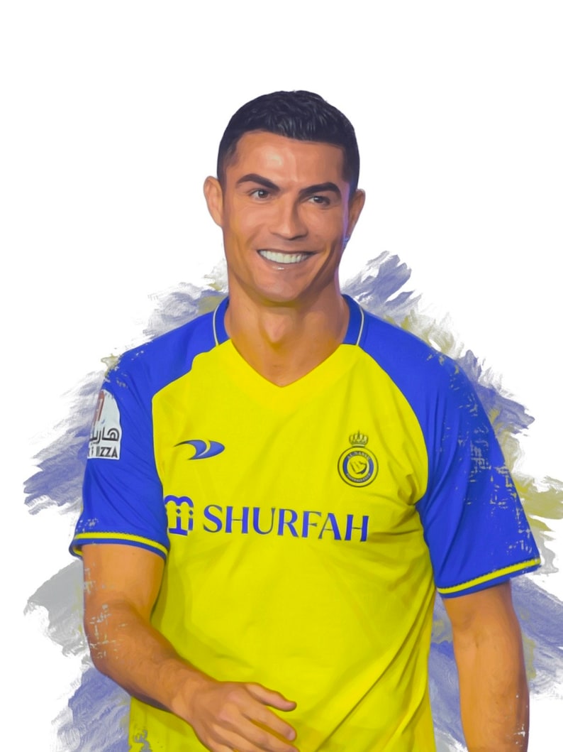 Cristiano Ronaldo Al Nassr - Football Print / Photo Print - Etsy