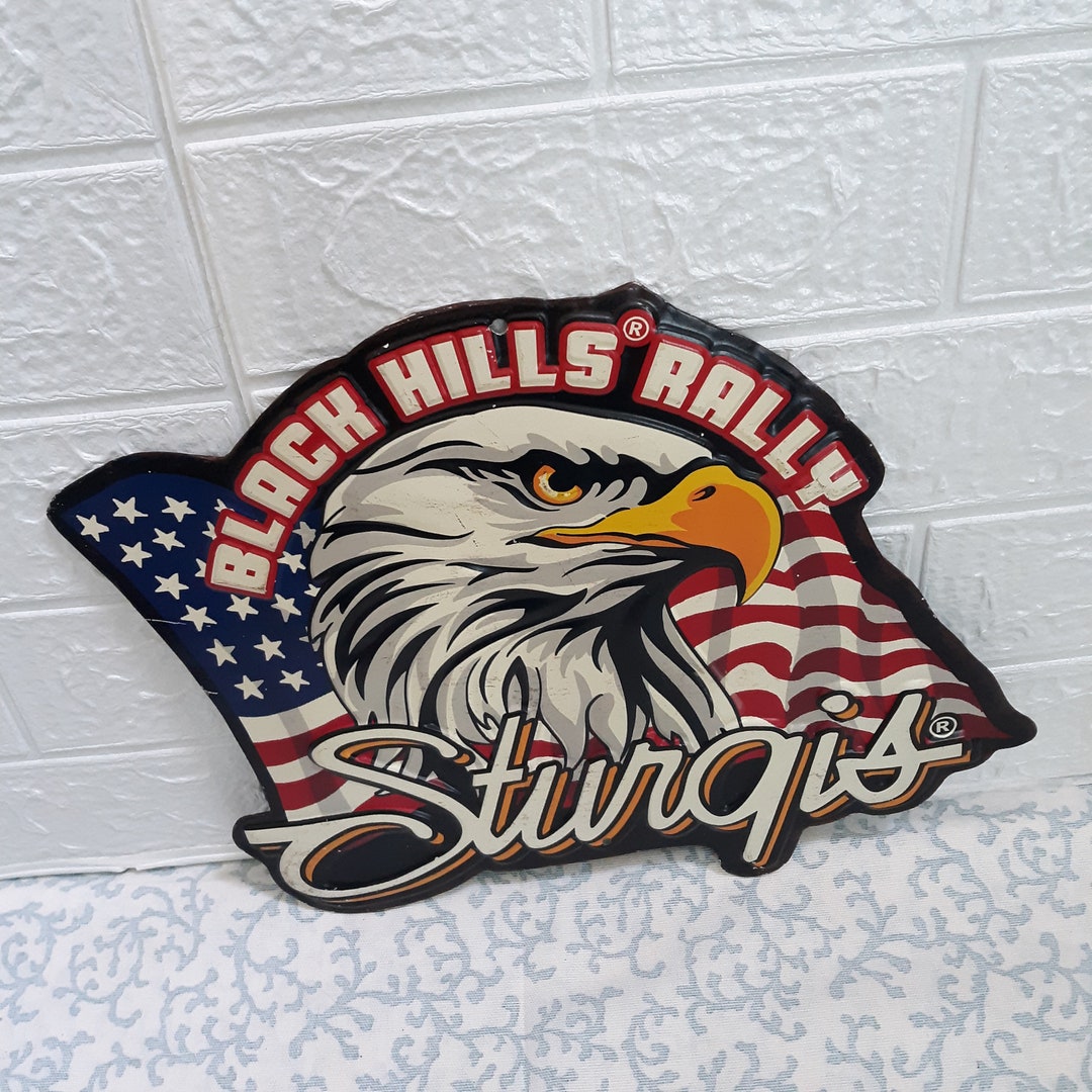Vintage Black Hills Sturgis Rally Metal Wall Sign. - Etsy