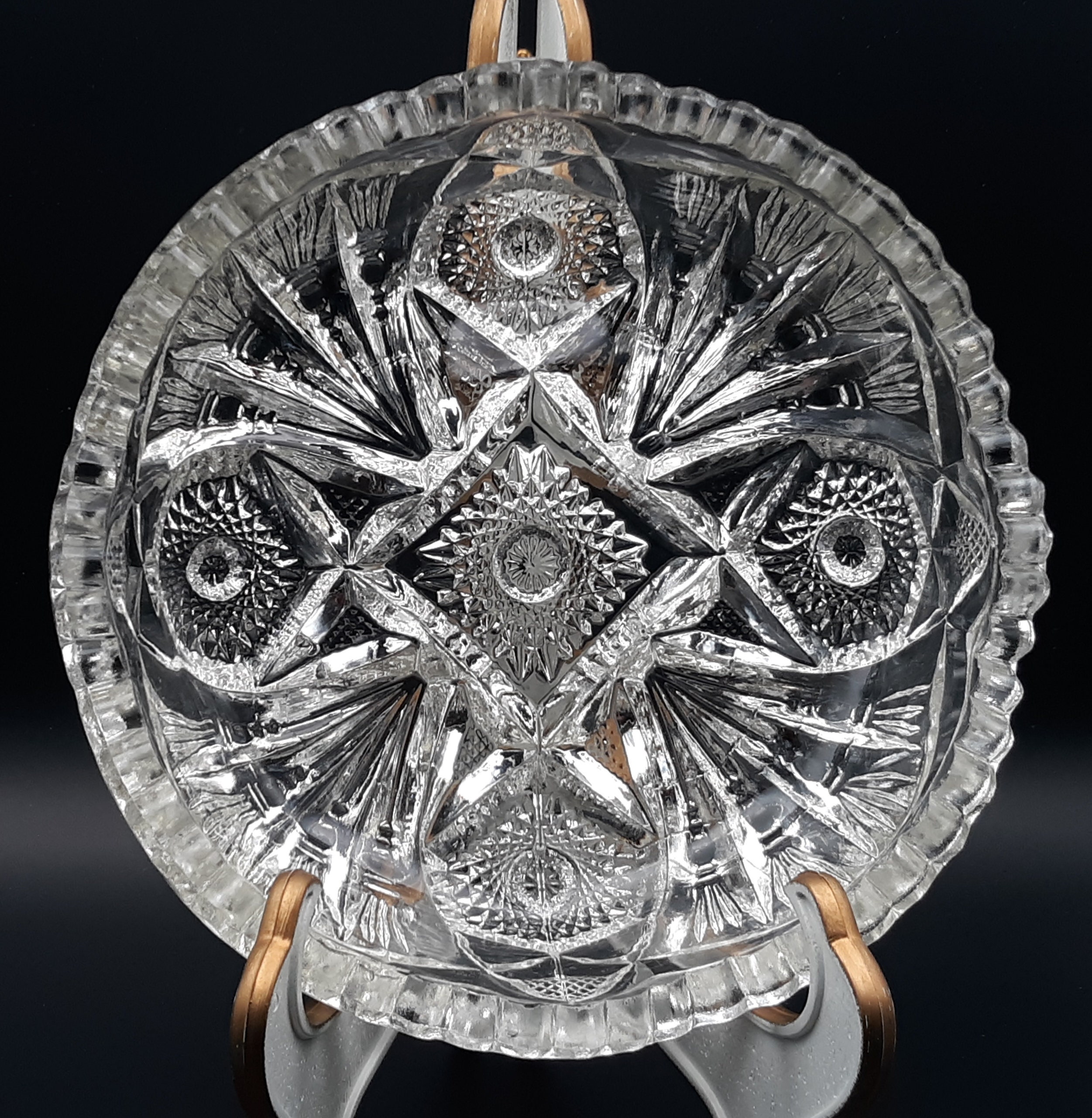 Antique EAPG Imperial Glass Co. Diamond With Fan 212 Pattern Lead ...