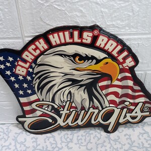 Vintage Black Hills Sturgis Rally Metal Wall Sign. - Etsy