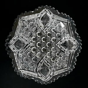 Vintage Glass Covered Butter Dish. the Lid is in the "madora" AKA ...
