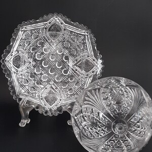 Vintage Glass Covered Butter Dish. the Lid is in the "madora" AKA ...