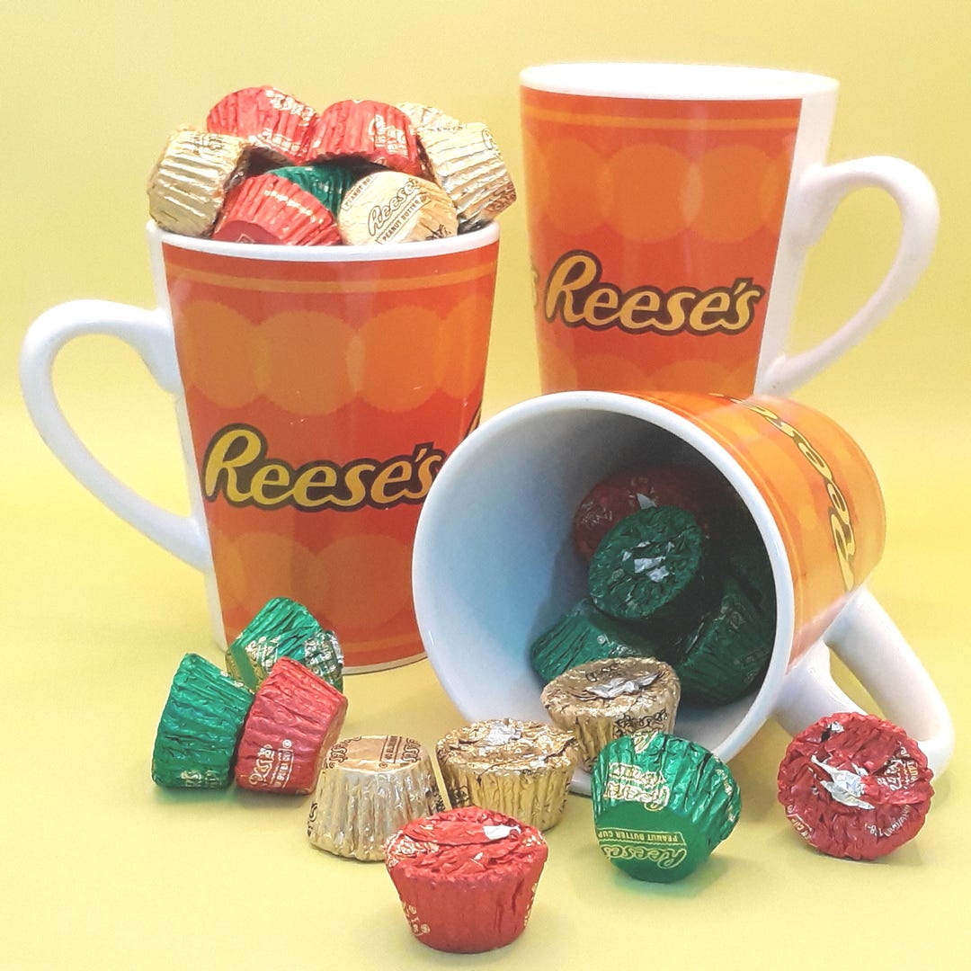 3 Vibrant Reese's Peanut Butter Candy Large Coffee Mugs - Etsy