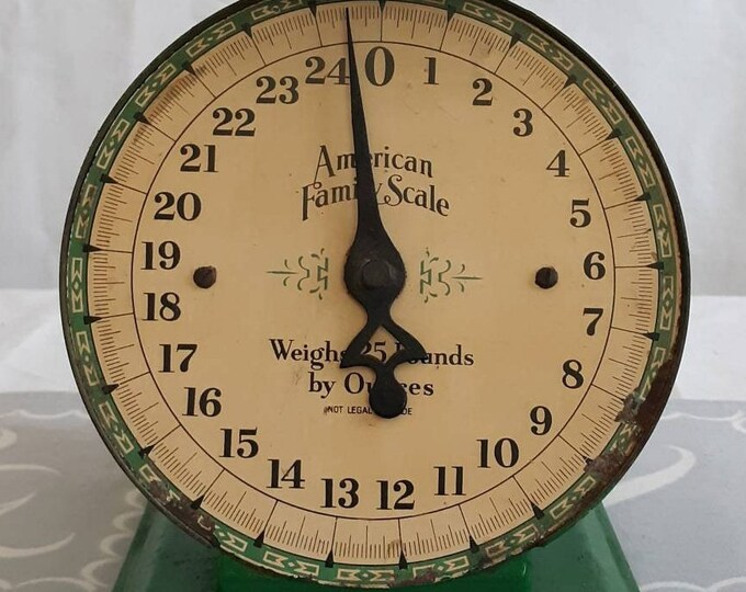 1920 Vintage Green (american Family Scale) 25 Lb Max Weight. Use for ...