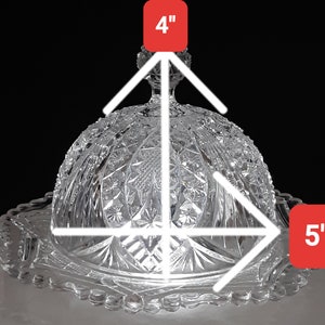 Vintage Glass Covered Butter Dish. the Lid is in the "madora" AKA ...