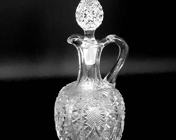 Vintage Bryce, Higbee Glass Cruet in Madora Pattern With Stopper - Etsy