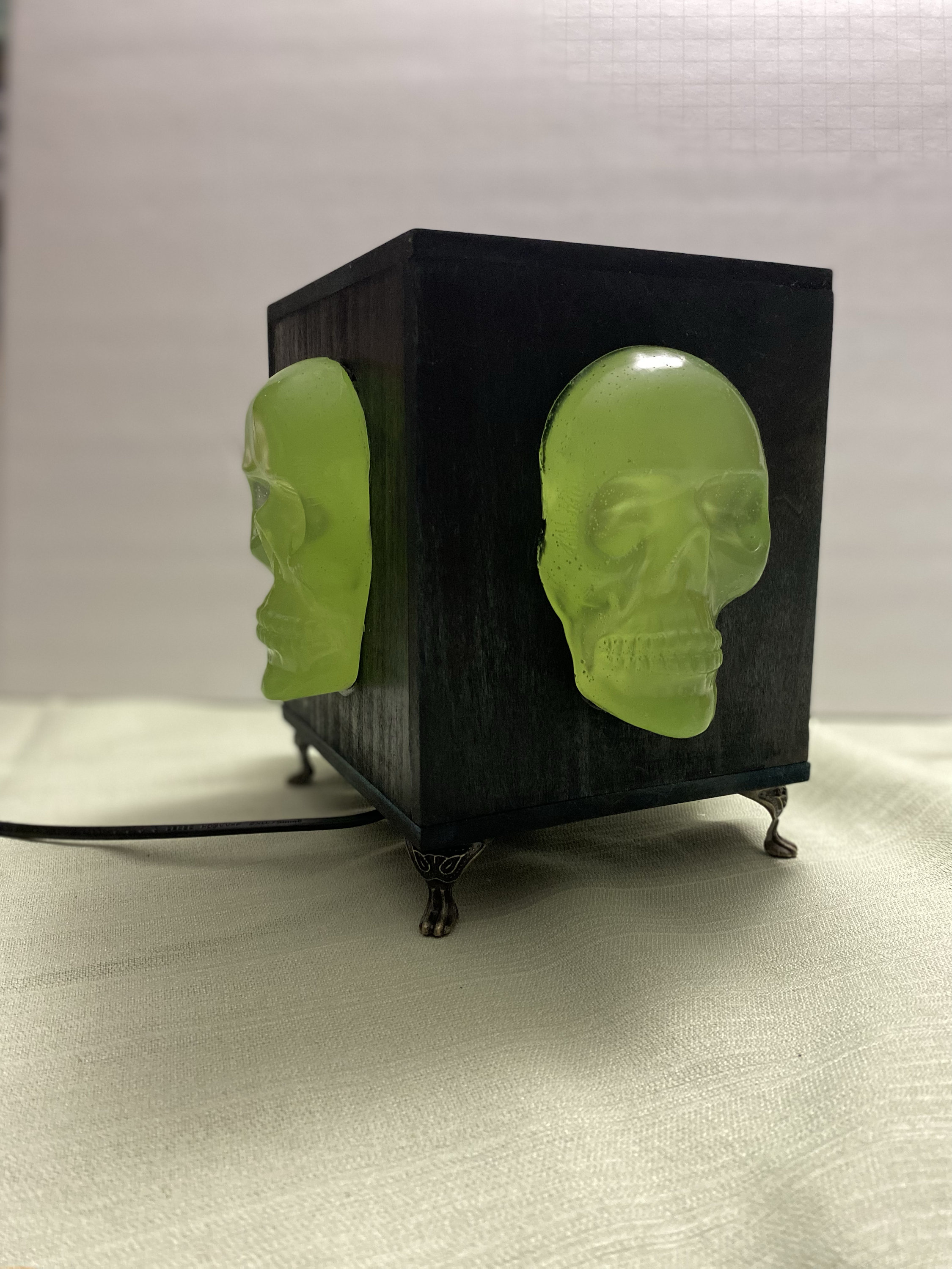 SKULL Night Light, Skulls Light up Then Glow in the Dark, All Handmade ...