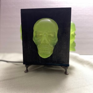 SKULL Night Light, Skulls Light up Then Glow in the Dark, All Handmade ...