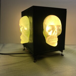 SKULL Night Light, Skulls Light up Then Glow in the Dark, All Handmade ...