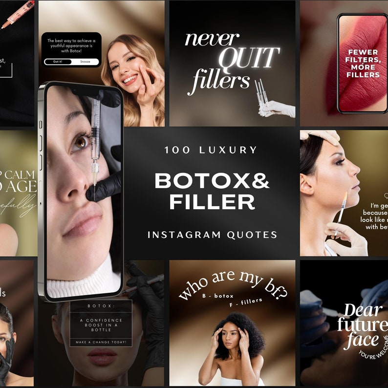 100 Botox&filler Instagram Quote Template | Nurse Injector Instagram ...