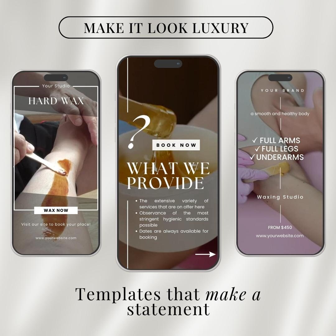 15 Waxing Instagram Reels Videos Waxing Specialist Instagram - Etsy