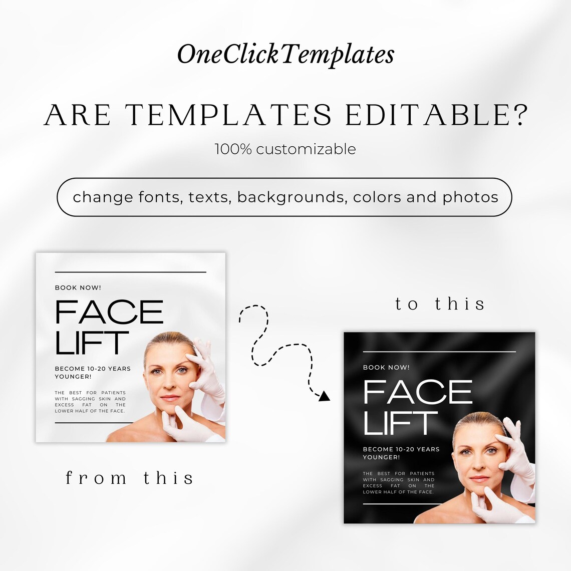 Plastic Surgery Instagram Templates: Rhinoplasty, Liposuction, & More ...