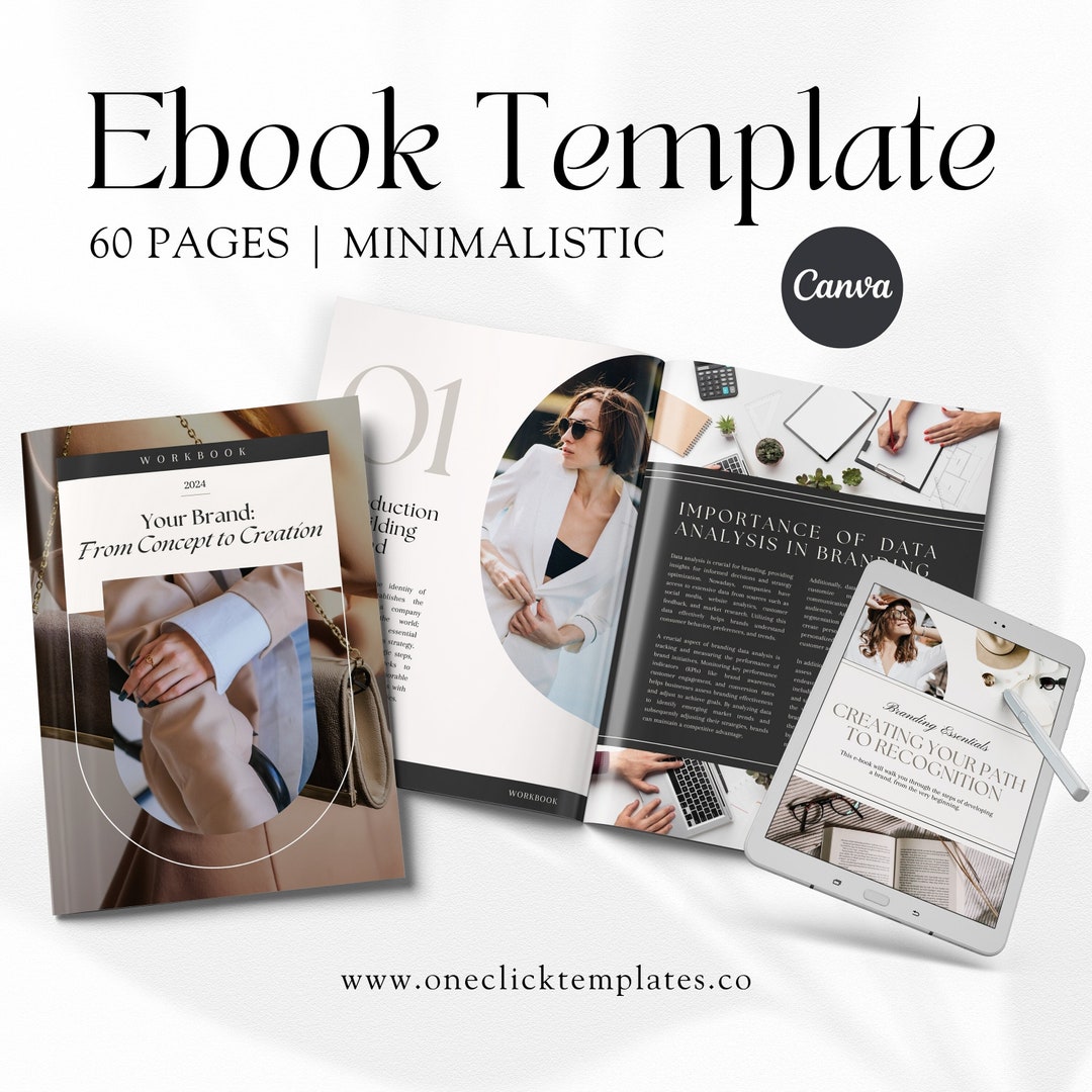 Ebook Template | Small Business Ebook Template Canva | Digital Book ...