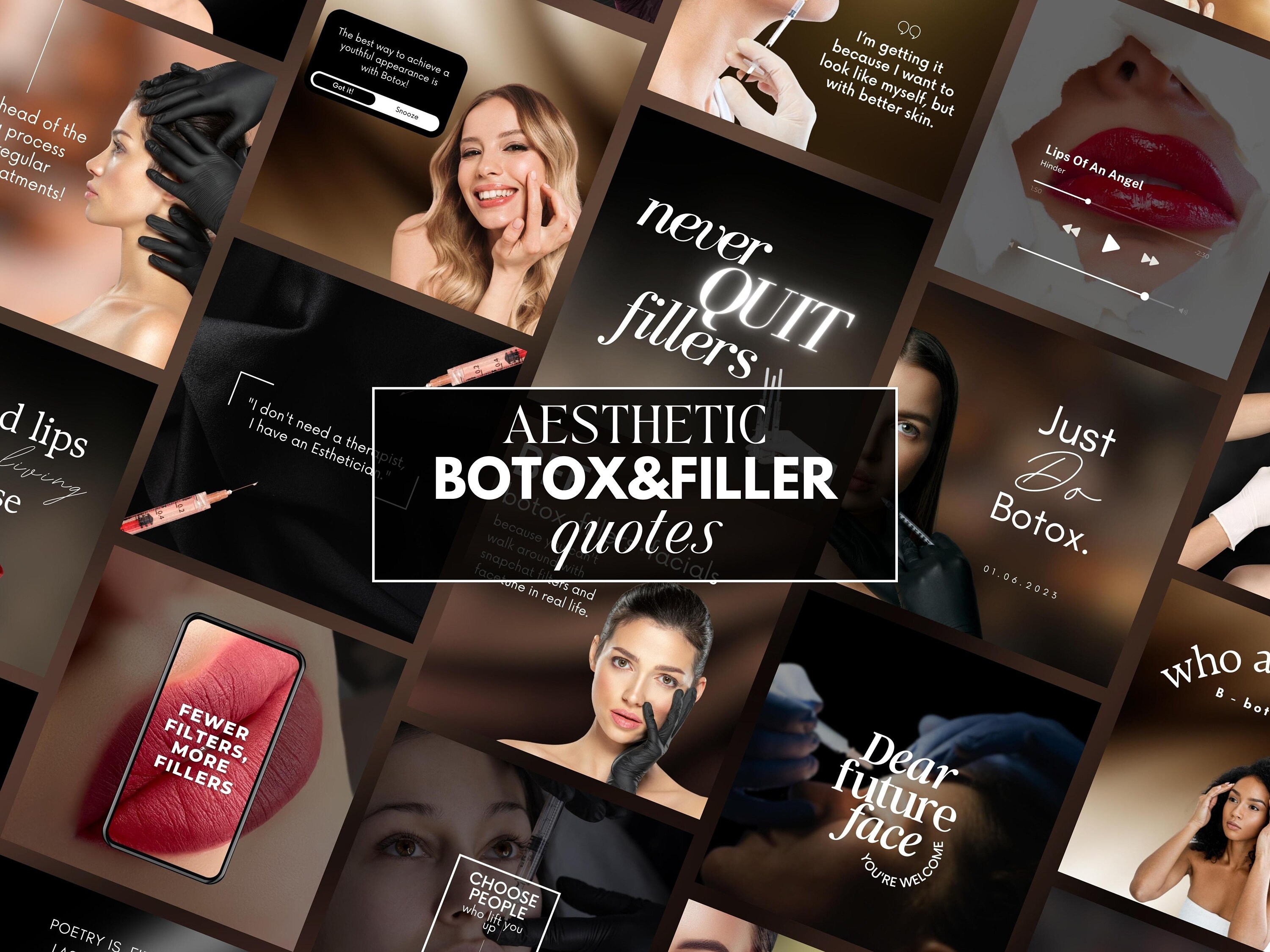 100 Botox&filler Instagram Quote Template Nurse Injector - Etsy