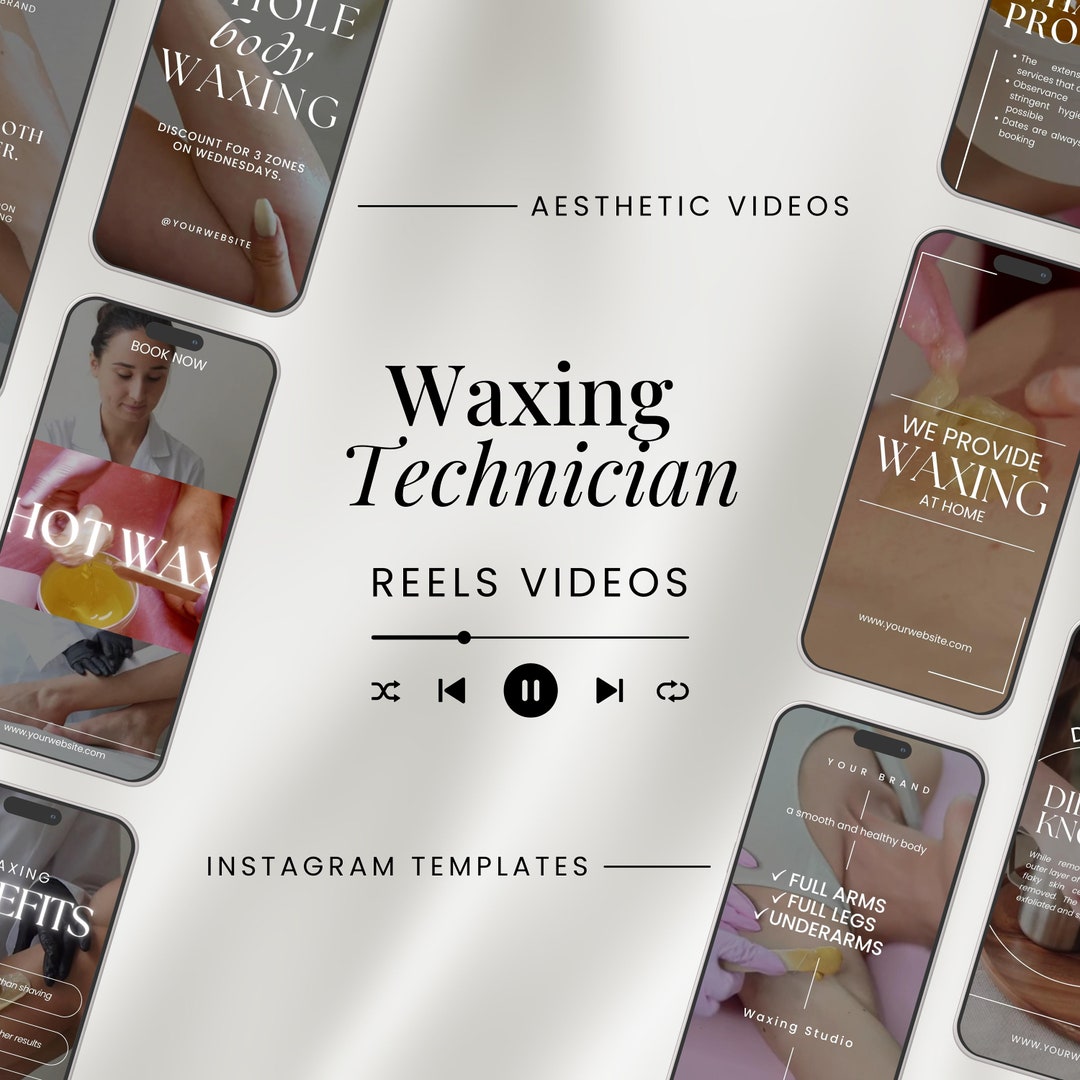 15 Waxing Instagram Reels Videos Waxing Specialist Instagram - Etsy