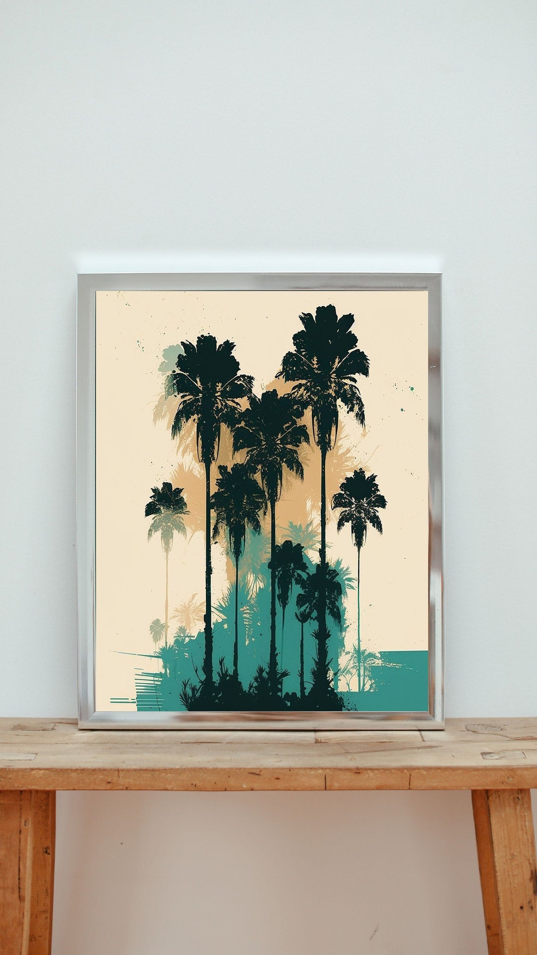 Palm Trees, Digital Download, Art, Wall Art, Home Decor, Summer, Sun ...