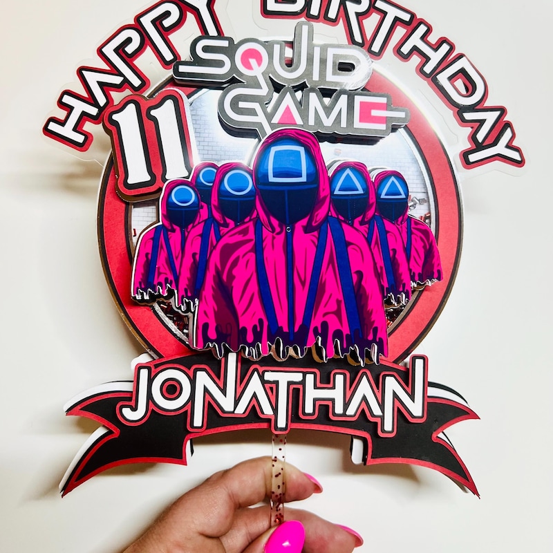 Squidgames Cake Topper - Etsy