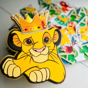 Smash Cake 3D Birthday Cake Topper Lion Simba Centerpiece the Big One ...