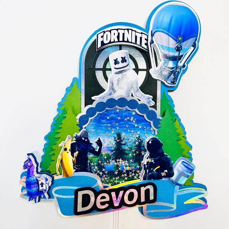 Fortnight Cake Topper - Etsy