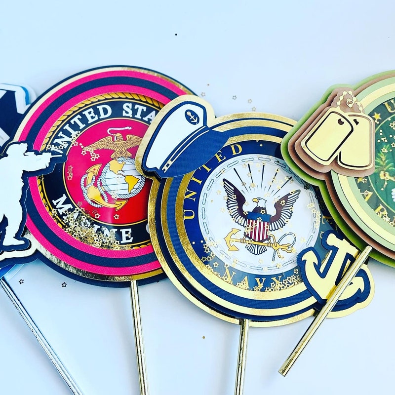 Marine Cake Topper - Etsy