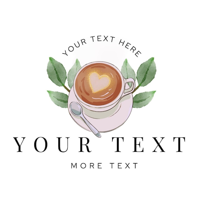 Coffee Logo, Custom Coffee Logo, Logo, Design, Cute Logo, Cute Coffee ...