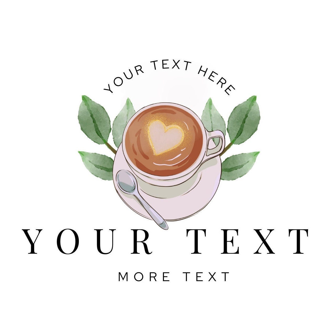 Coffee Logo, Custom Coffee Logo, Logo, Design, Cute Logo, Cute Coffee ...