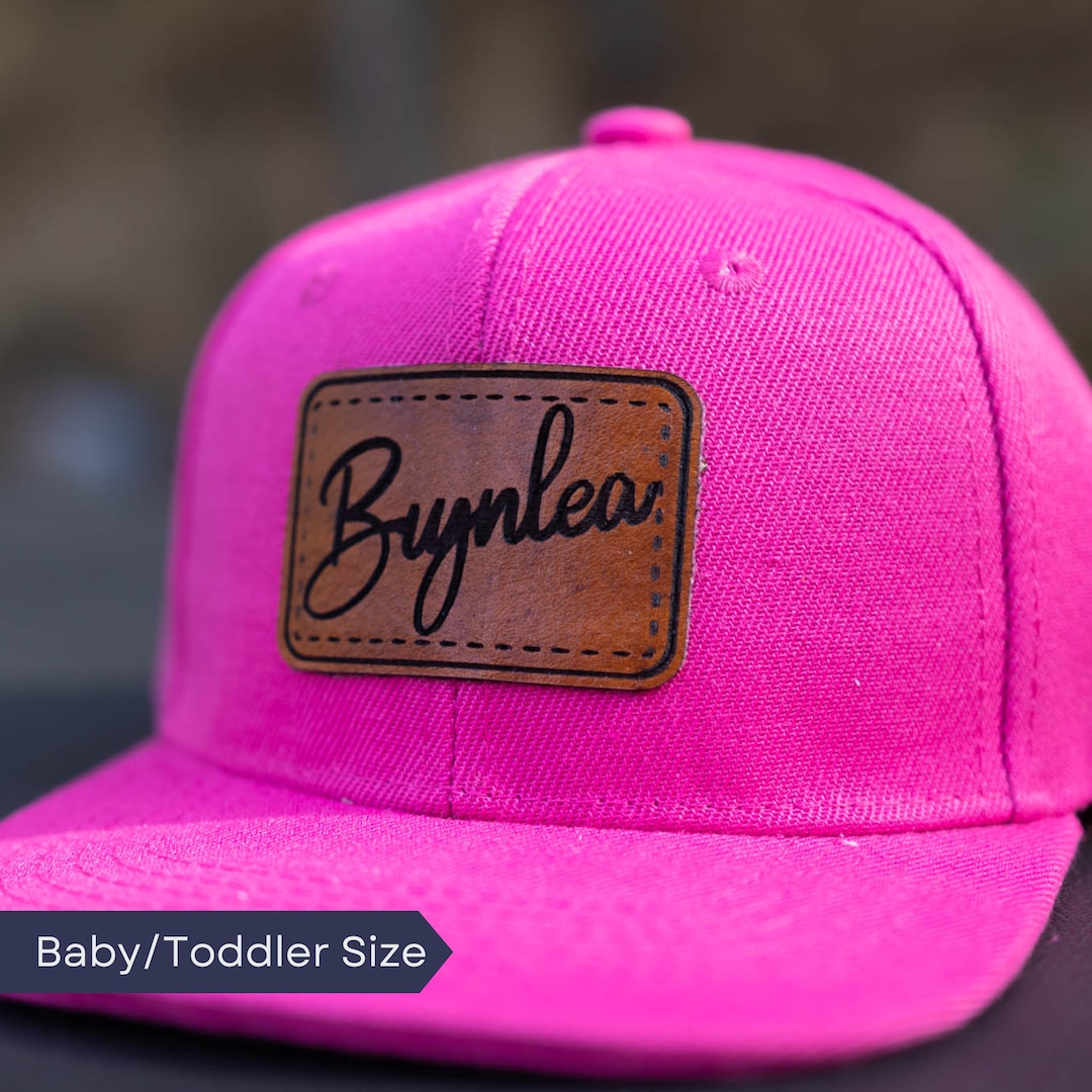 Custom Name Toddler Hat, Retro Style Hat for Photos, Infant Leather ...