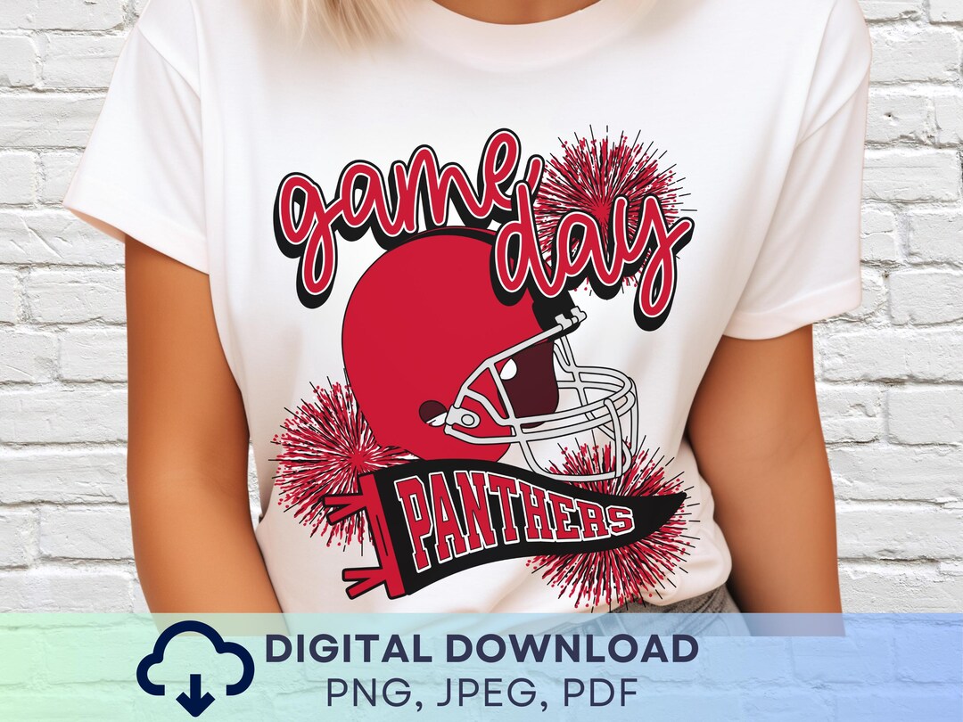 Digital Download Game Day Panthers PNG, Panthers Mascot JPEG, Favorite ...