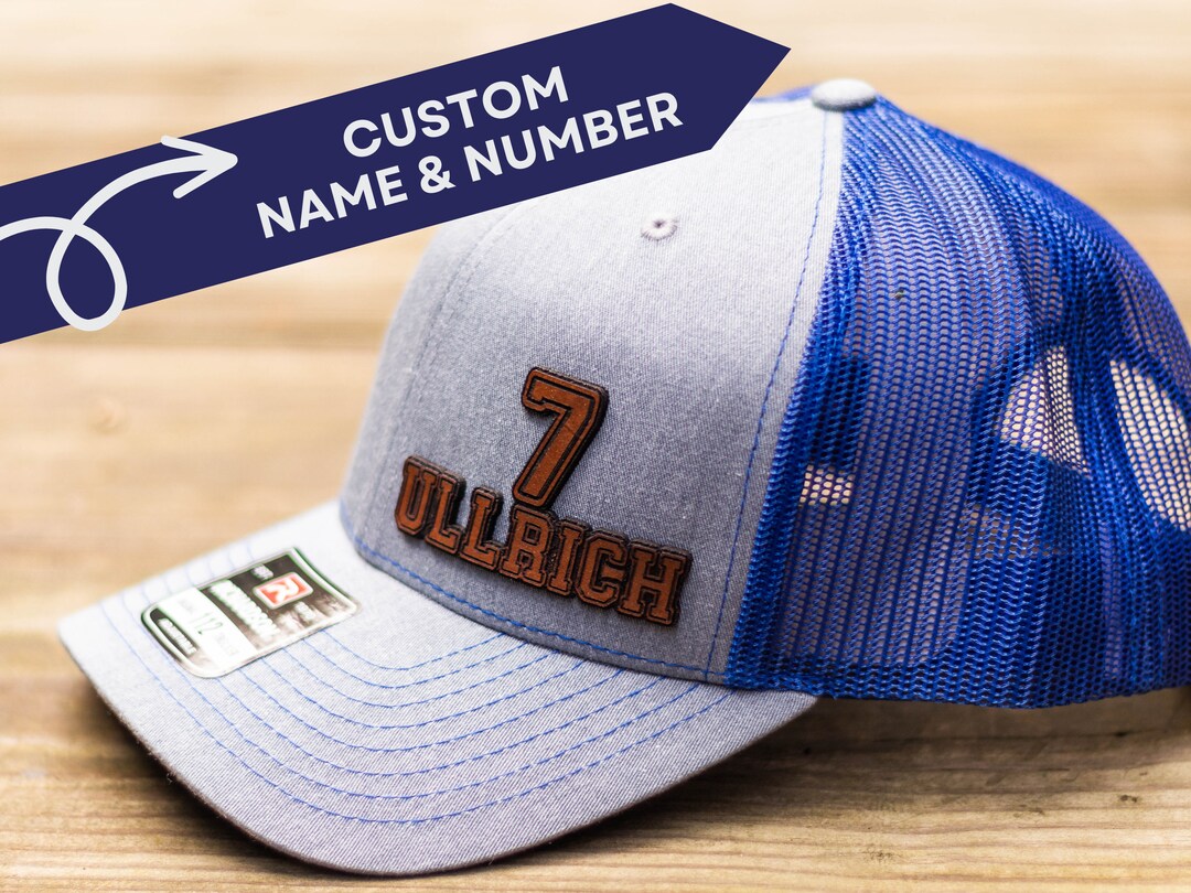 Custom Hat With Jersey Number and Name, Personalized Hat for Football ...