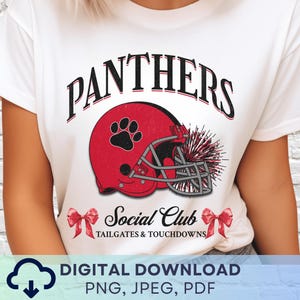 Digital Download Panthers Social Club PNG, Panthers Mascot JPEG ...