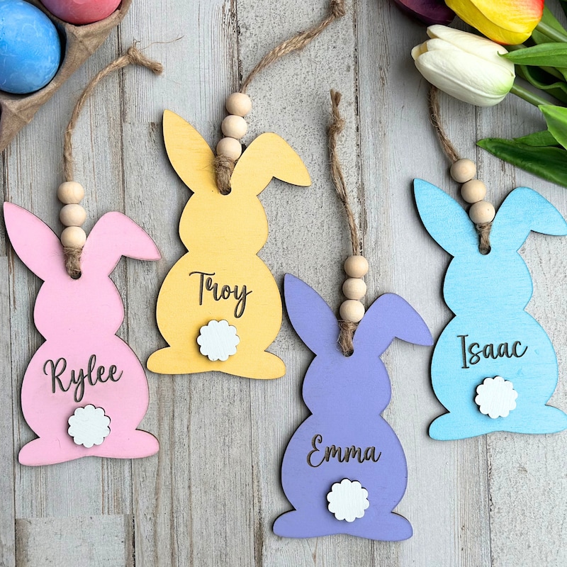 Easter Name Tag - Etsy