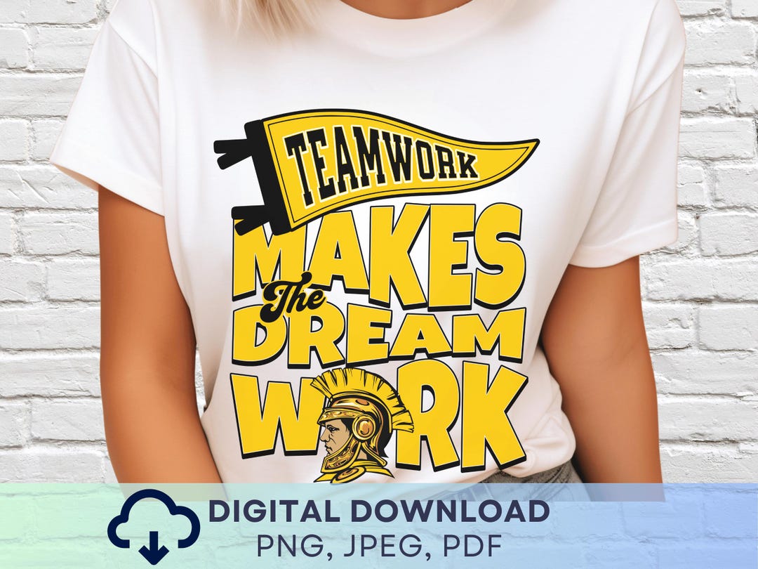 Digital Download Trojans PNG, Trojans Mascot Teamwork Makes the Dream ...