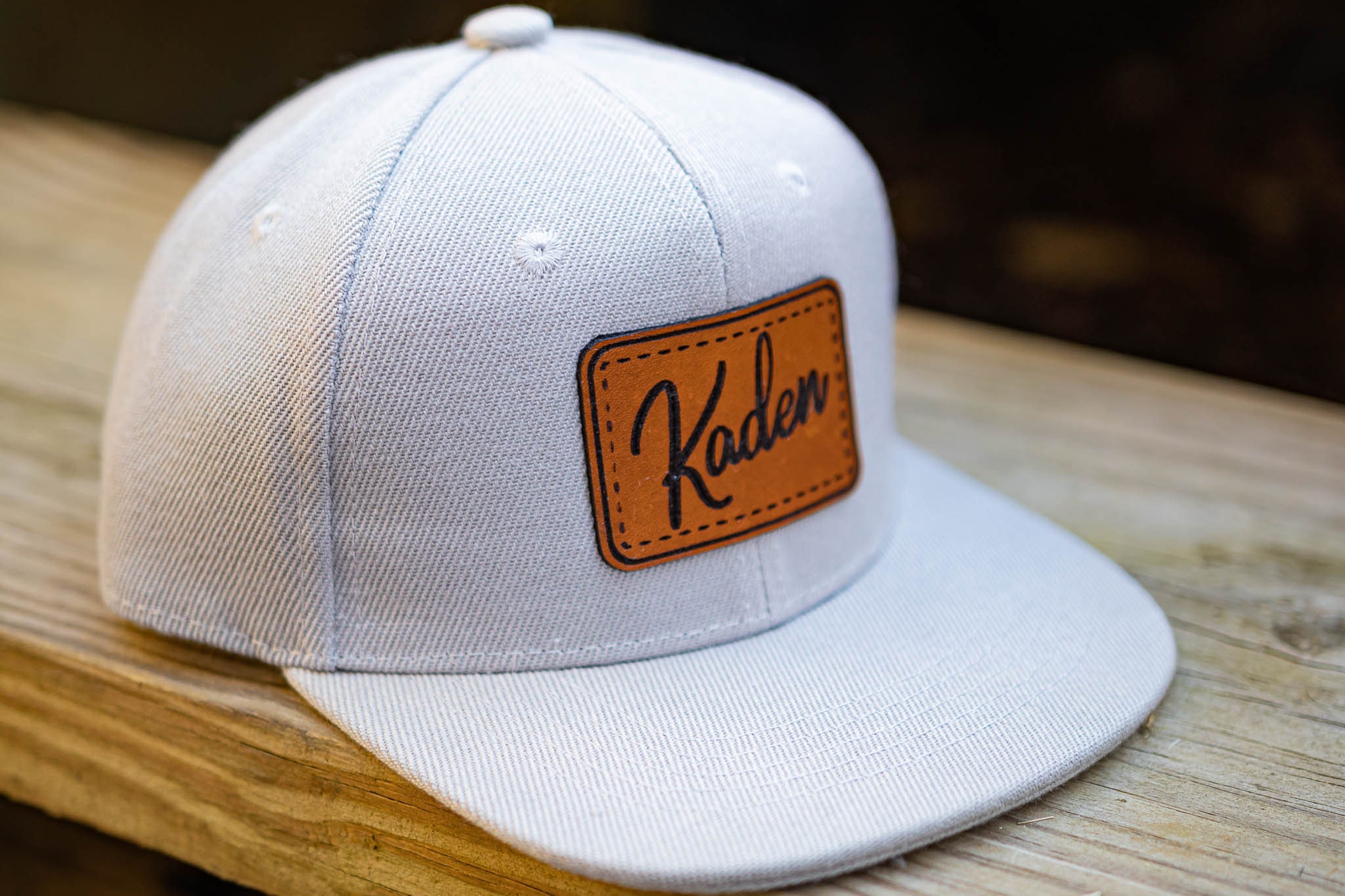 Custom Toddler Hat, Leather Patch Hat for Infant, Kids Trucker Hat ...
