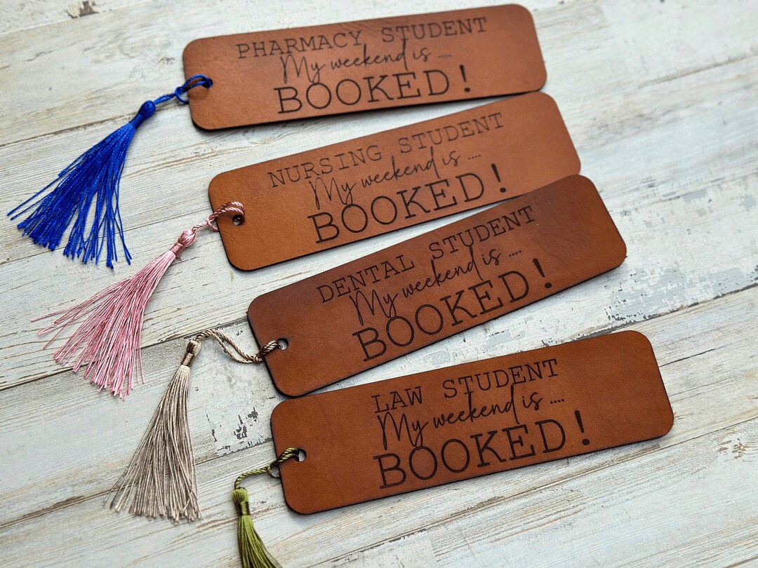 Personalized Leather Bookmark for Dental School Student Acceptance to ...