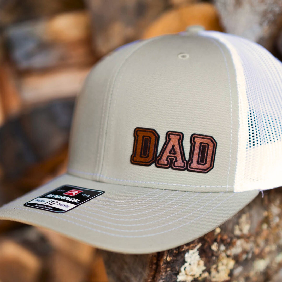 Custom Leather Patch Hat for Dad, Gift for Dad, for Dad, Patch for ...