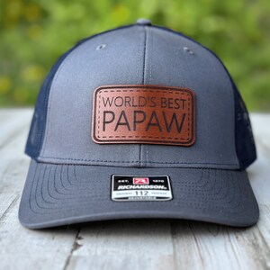 Custom Hat for Dad Gift for Fathers Day Gift for Poppy Trucker Hat for Papaw Richardson 112 ...