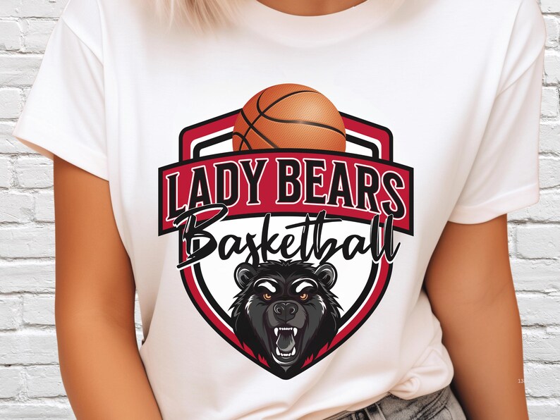 Digital Download Lady Bears Basketball PNG, Bears Mascot JPEG, Favorite ...