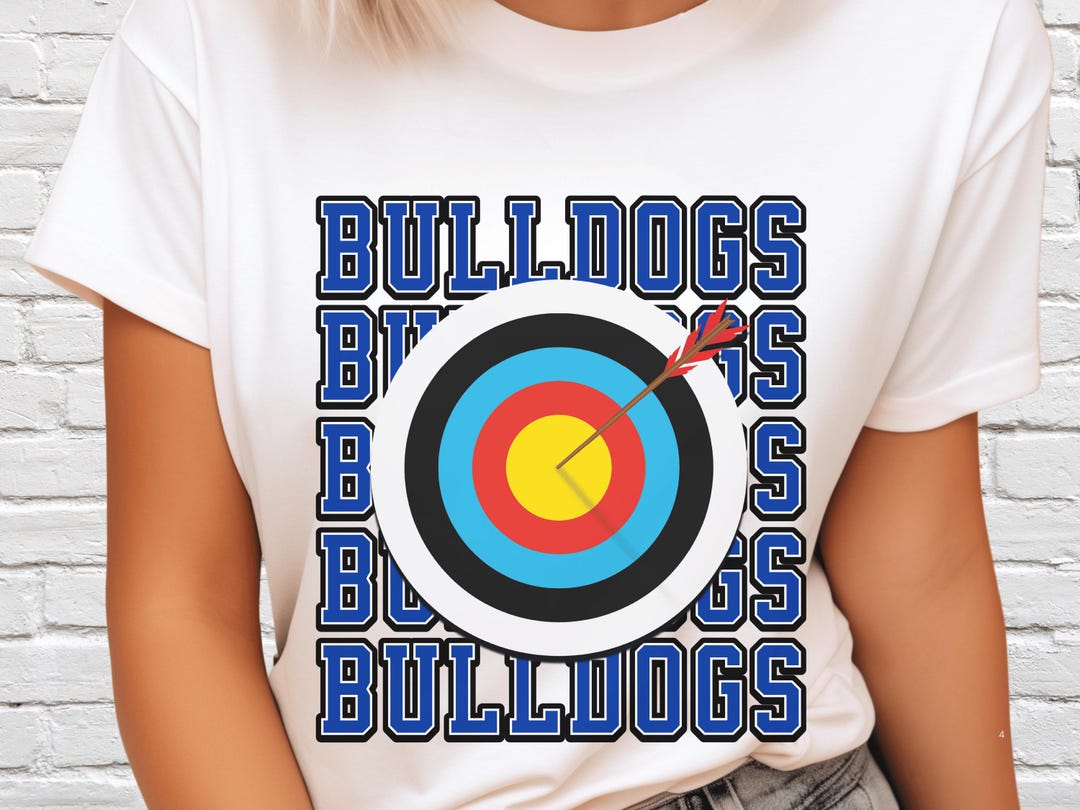 Digital Download Bulldogs Archery Mascot PNG, Bulldogs Mascot JPEG ...