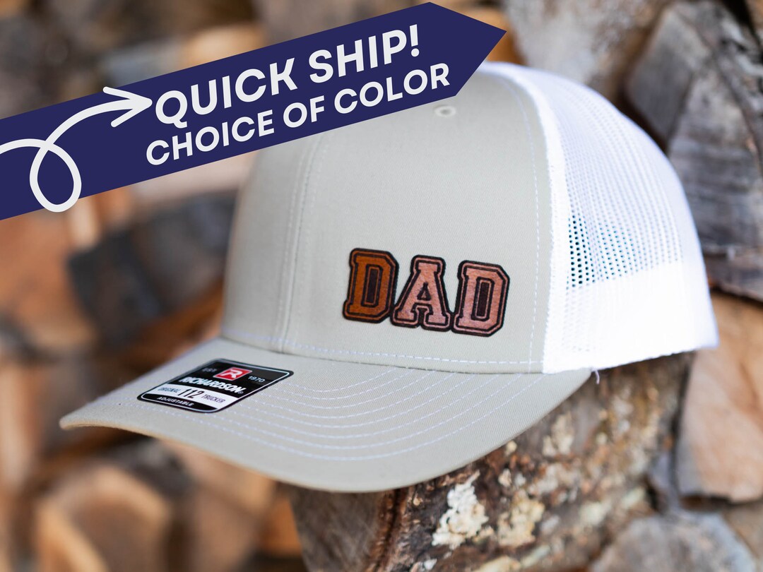 Custom Leather Patch Hat for Dad Gift for Dad for Dad Patch - Etsy
