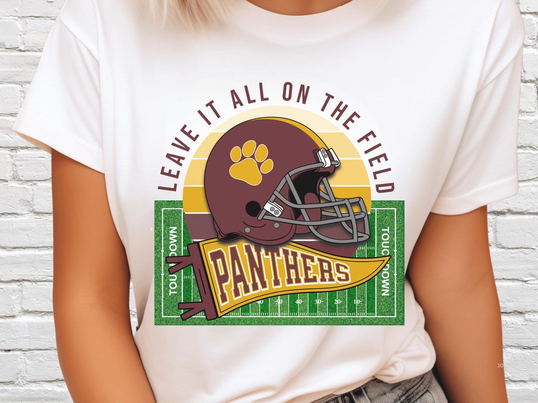 Digital Download Panthers Football PNG, Panthers Mascot Leave It All on ...