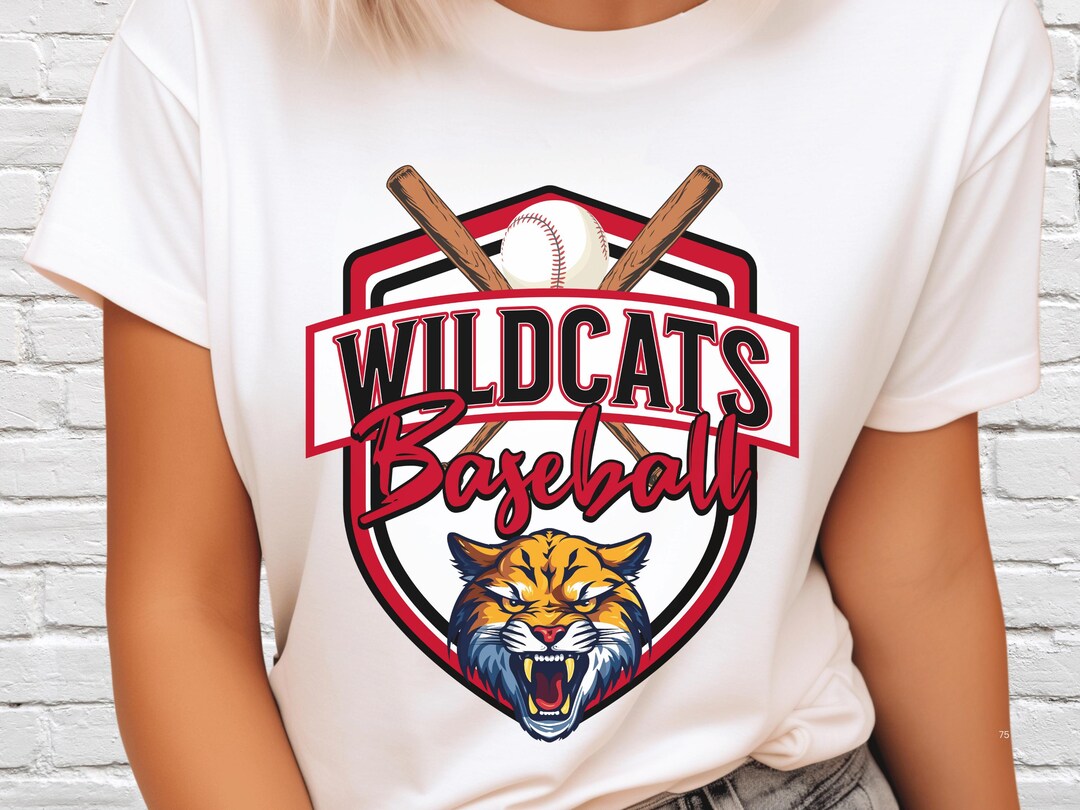 Digital Download Wildcats Baseball Mascot PNG, Wildcats Mascot JPEG ...