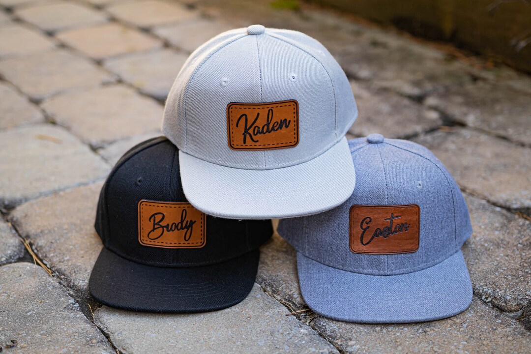 Custom Toddler Hat Leather Patch Hat for Infant Kids - Etsy