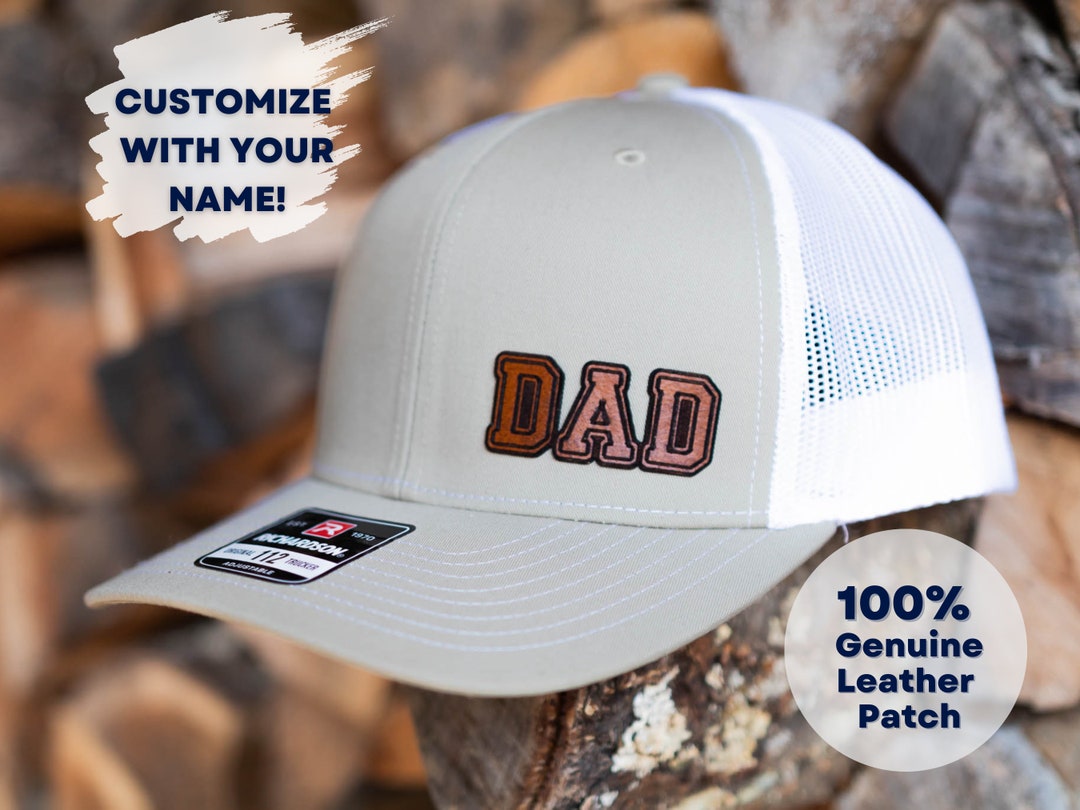 Custom Leather Patch Hat for Dad Gift for Dad for Dad Patch - Etsy